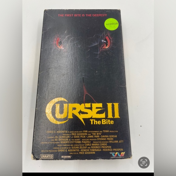 Media | Curse Ii 2 The Bite Horror Vhs Htf Oop Rare Og Trans World Vhs ...